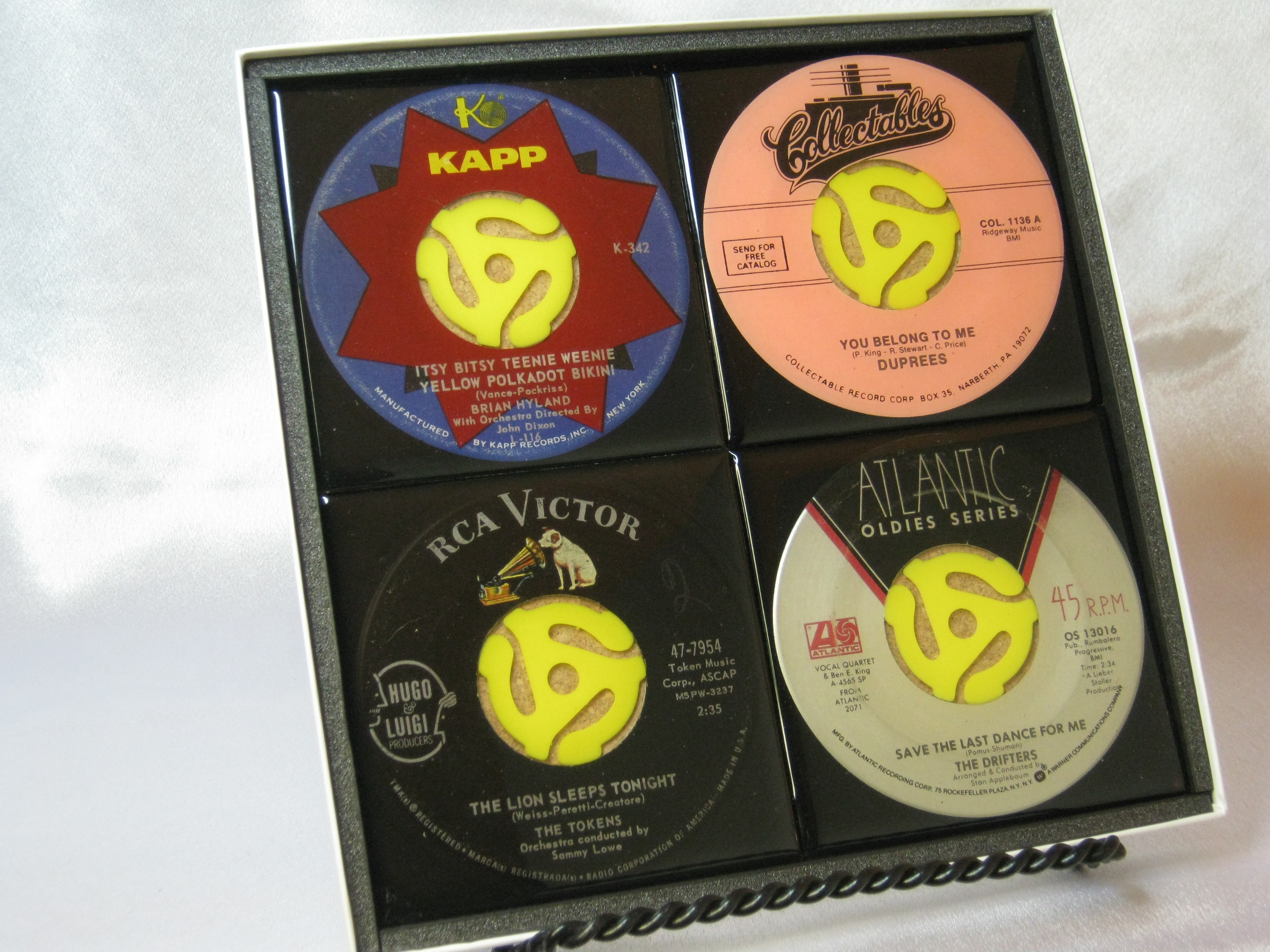 Oldies But Goodies, Beautiful 4 Pc. Set Of Collectible 45 Rpm Record ...